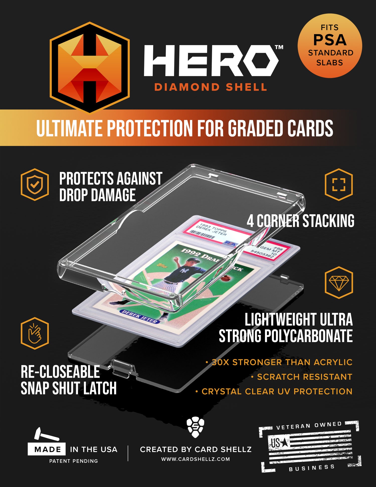 HERO Shell - Ultimate Protection for PSA Graded Cards – Cardshellz