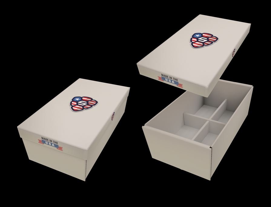 Quad Box for Graded Card Slabs w/ Non-Slip Treads – Cardshellz